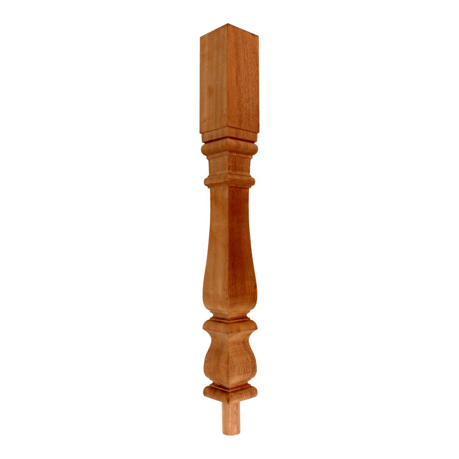 70mm-Mahogany-Half Newel Base - Timber Staircases