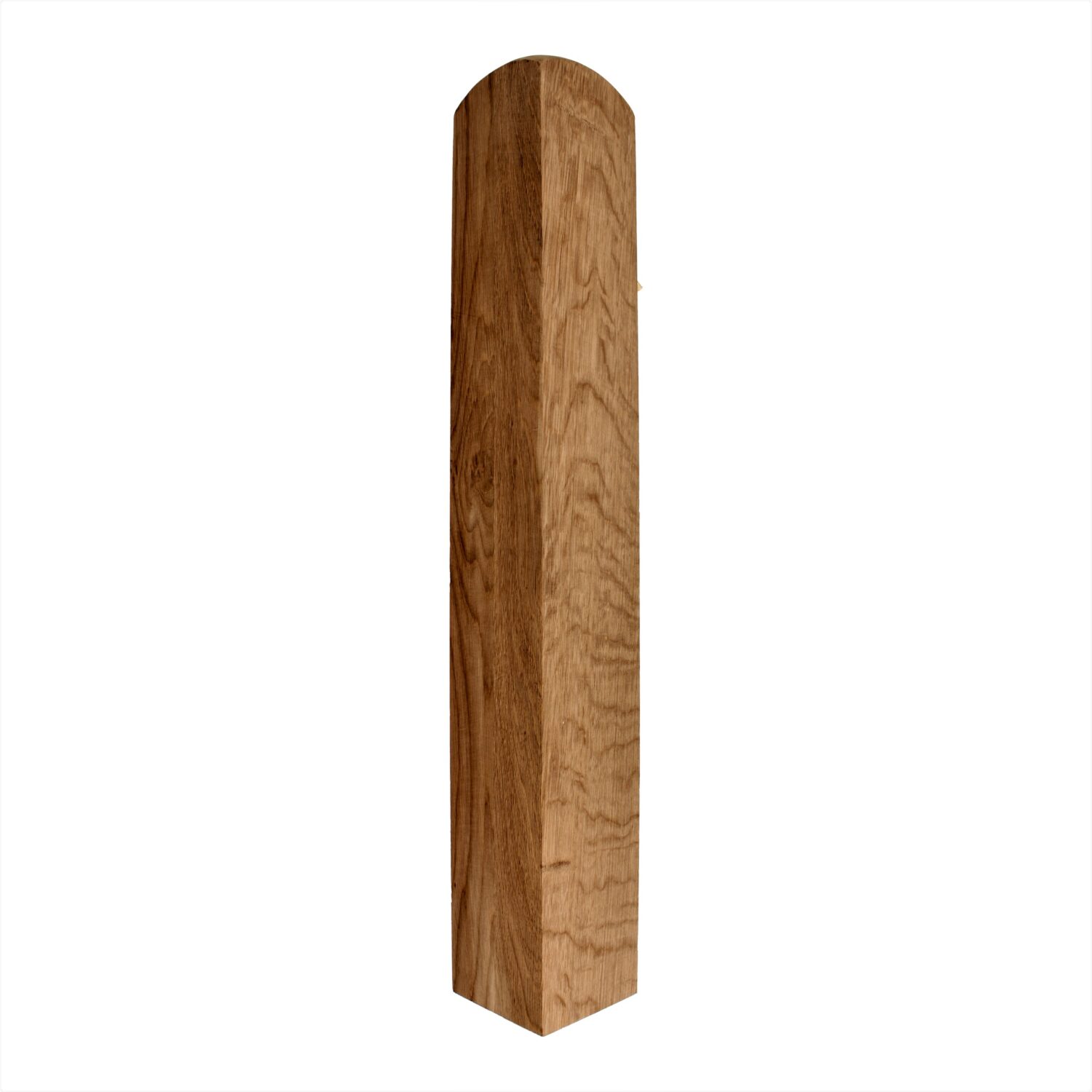 118mm-A/W Oak-Newel Base - Timber Staircases