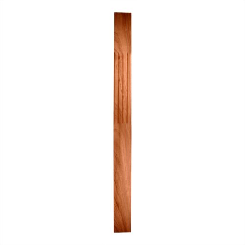 118mm-Mahogany-Half Square Chamfered & Fluted - Timber Staircases