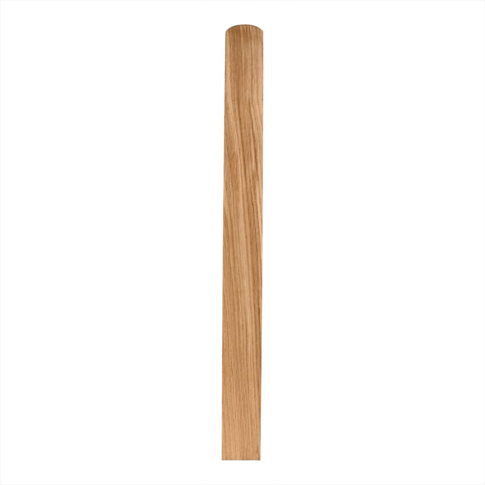 70mm-A/W Oak-Half Newel Base - Timber Staircases