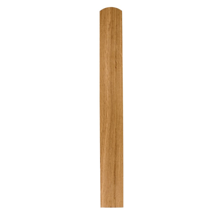 90mm-A/W Oak-Half Newel Base - Timber Staircases