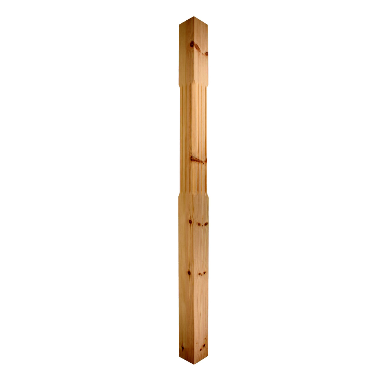 Stock Newel Posts Pine Square Chamfered & Fluted Archives - Timber ...