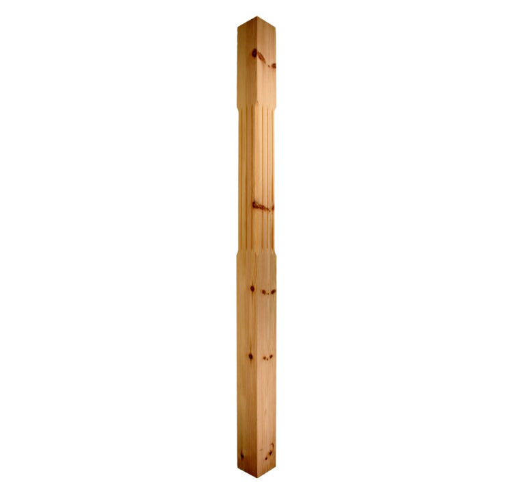 Stock Newel Posts Pine Square Chamfered & Fluted Archives - Timber ...
