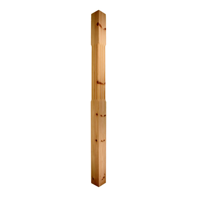 Stock Newel Posts Pine Square Chamfered & Fluted Archives - Timber ...